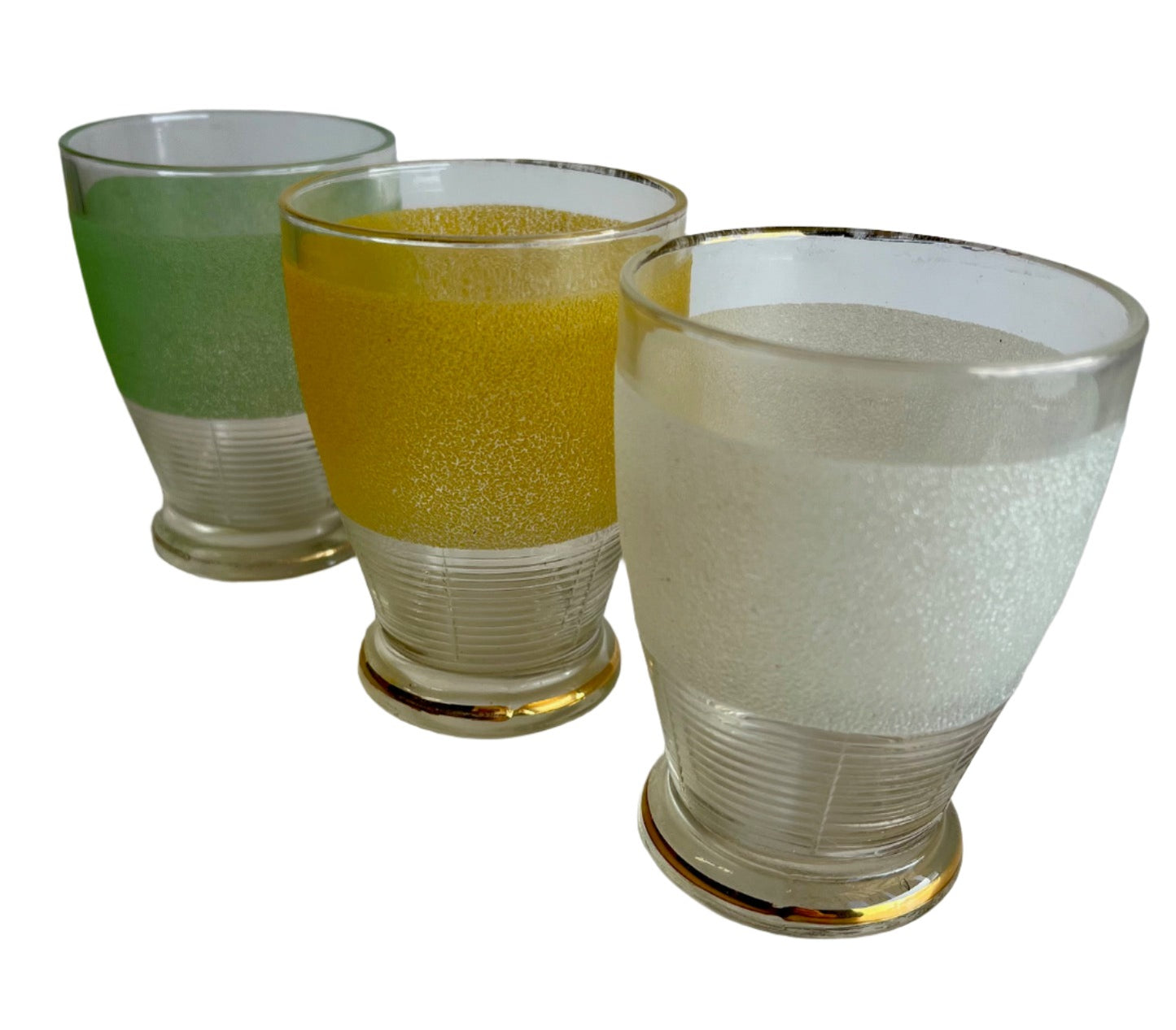 1950s Frosted Glasses Matador Vintage